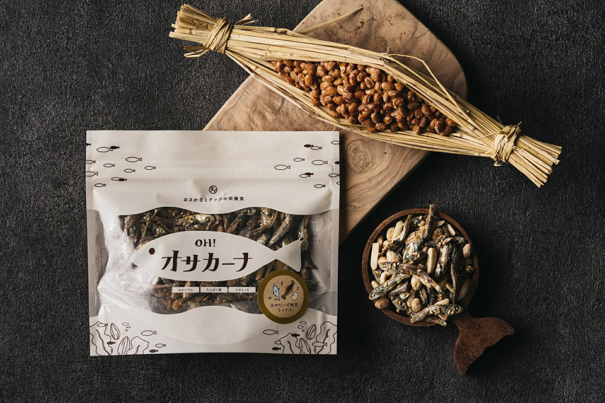 【預購】日本 OH!SAKANA 杏仁小魚乾 100g 營養零食 蒜香 醬油 奶油 芥末 柿種 無防腐劑添加 補鈣好幫手 | 舔手指日本小舖 | 樂天市場Rakuten