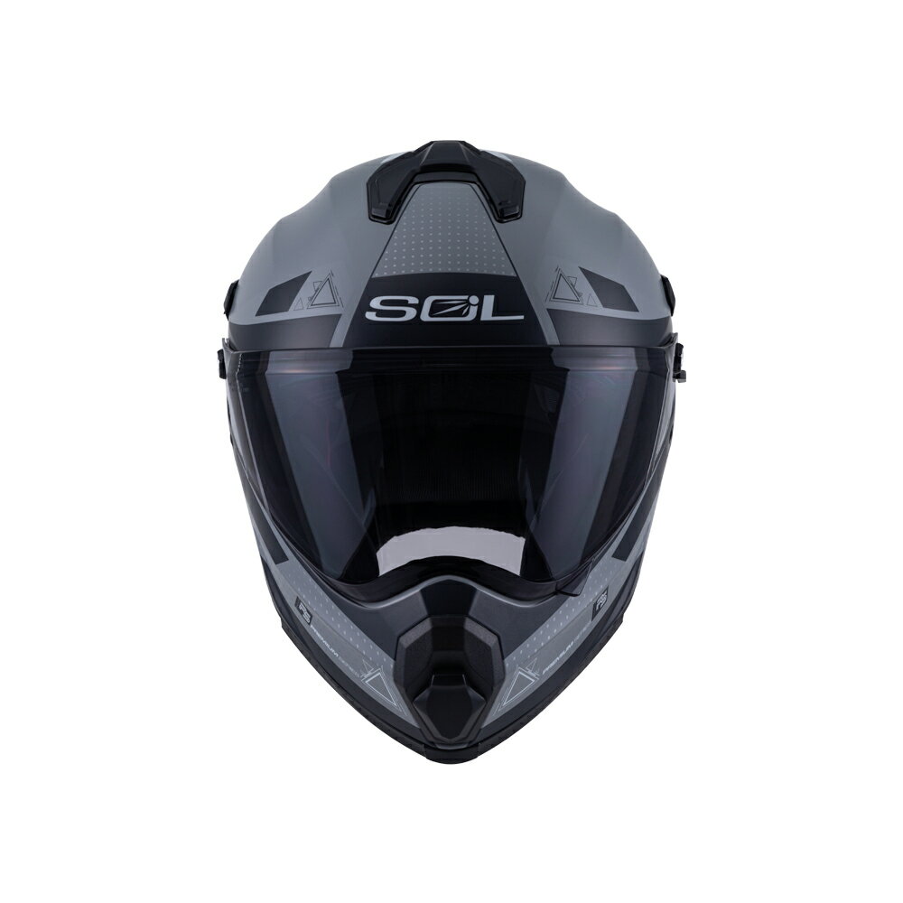 【SOL Helmets】SS-2P複合式安全帽 (拓荒者_消光灰/藍) 帽舌需另加購｜ SOL安全帽官方商城 | SOL Helmets | 樂天市場Rakuten