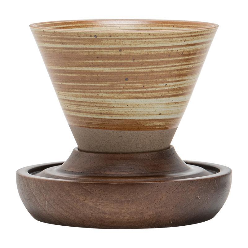 咖啡杯 免運/快速出貨 手作粗陶漏斗咖啡杯碟家用復古高顏值水杯飲料杯創意喝水杯子茶杯SS09公司貨 | 良品舎 | 樂天市場Rakuten