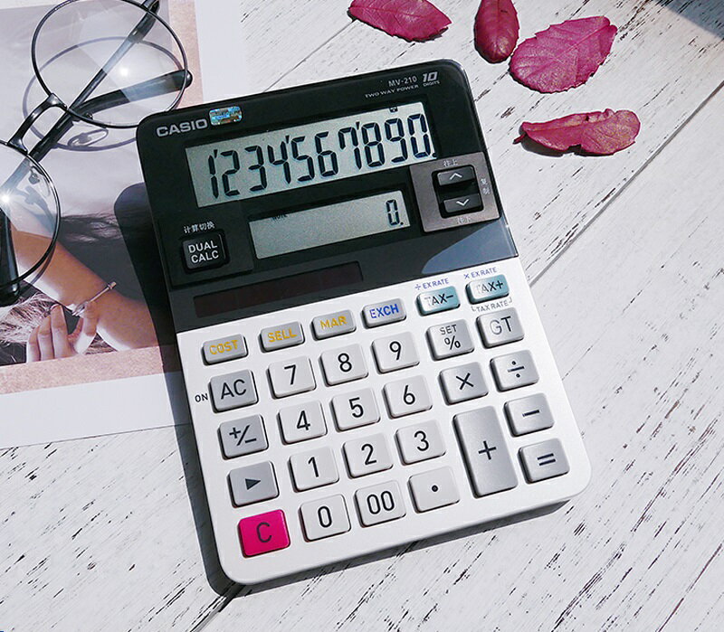 CASIO MV-210 雙螢幕顯示計算機 (10位數)【APP滿額下單10%點數(單一帳號最高5000點)】1/31止 | 聯盟文具直營店 | 樂天市場Rakuten
