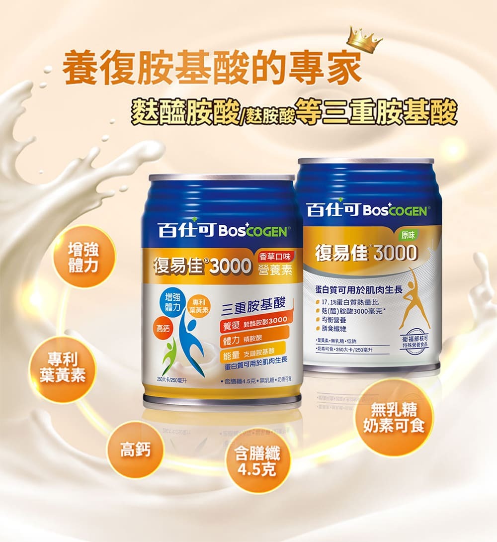 百仕可 BOSCOGEN 復易佳3000營養素 原味/香草 24罐/箱 加贈1罐 凹罐無條件補發 | 安心健康樂活館 | 樂天市場Rakuten