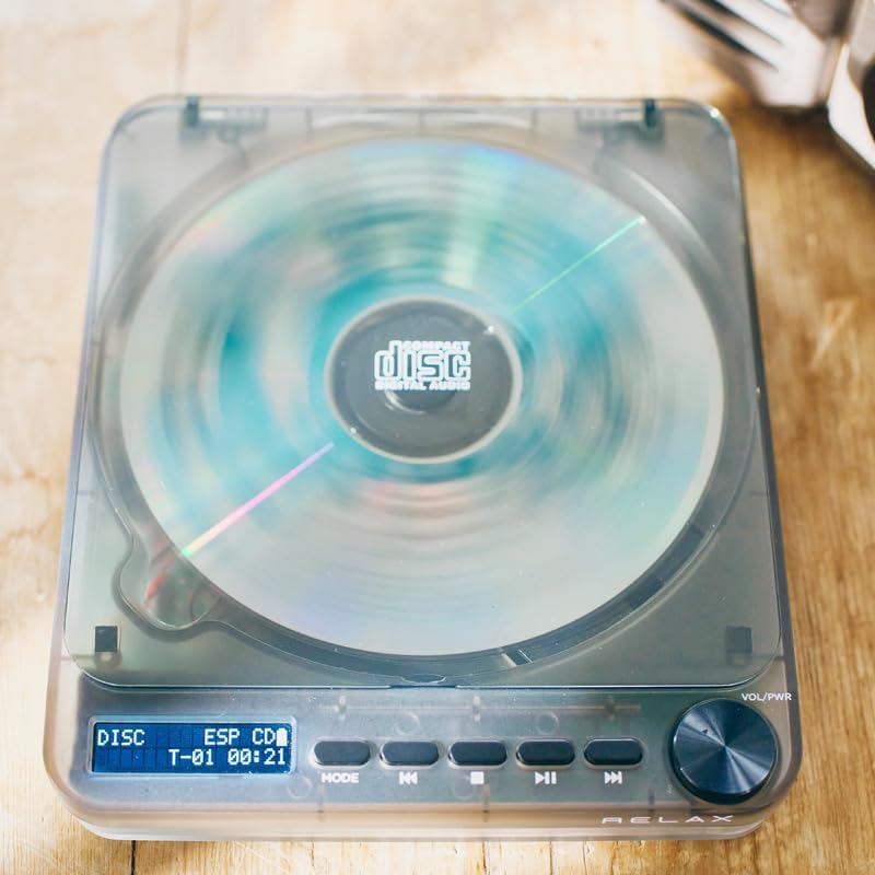 日本 RELAX Pixel Tunes 復古CD PLAYER 復古透明 CD播放 耳機孔 可壁掛 防震 房間裝飾 追星 專輯【小福部屋】 | 小福部屋 | 樂天市場Rakuten