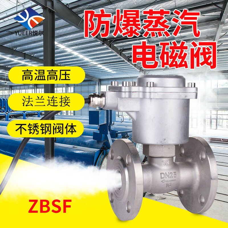 ZBSF蒸汽法蘭電磁閥304不銹鋼高溫高壓先導管道銅線圈220V24v | 協貿國際日用品生活5館 | 樂天市場Rakuten