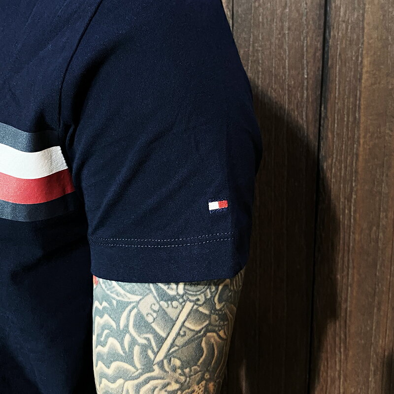 美國百分百【全新真品】Tommy Hilfiger 短袖 棉質 T恤 TH 上衣 logo 短T 深藍 CL69 | 美國百分百直營店 ...