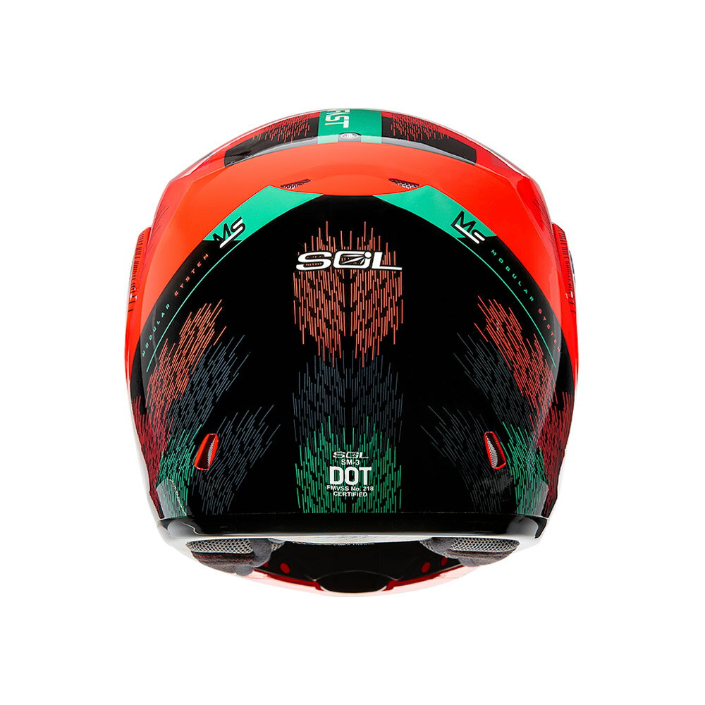 【SOL Helmets】SM-3可掀式安全帽 (流星_紅/綠) ｜ SOL安全帽官方商城 | SOL Helmets | 樂天市場Rakuten