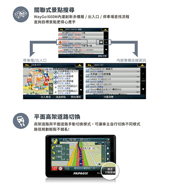 PAPAGO! WayGO! 660M/5吋/智慧型導航機/導航/區間測速/測速照相/衛星導航/GPS | 伊爾資訊直營店 | 樂天市場Rakuten