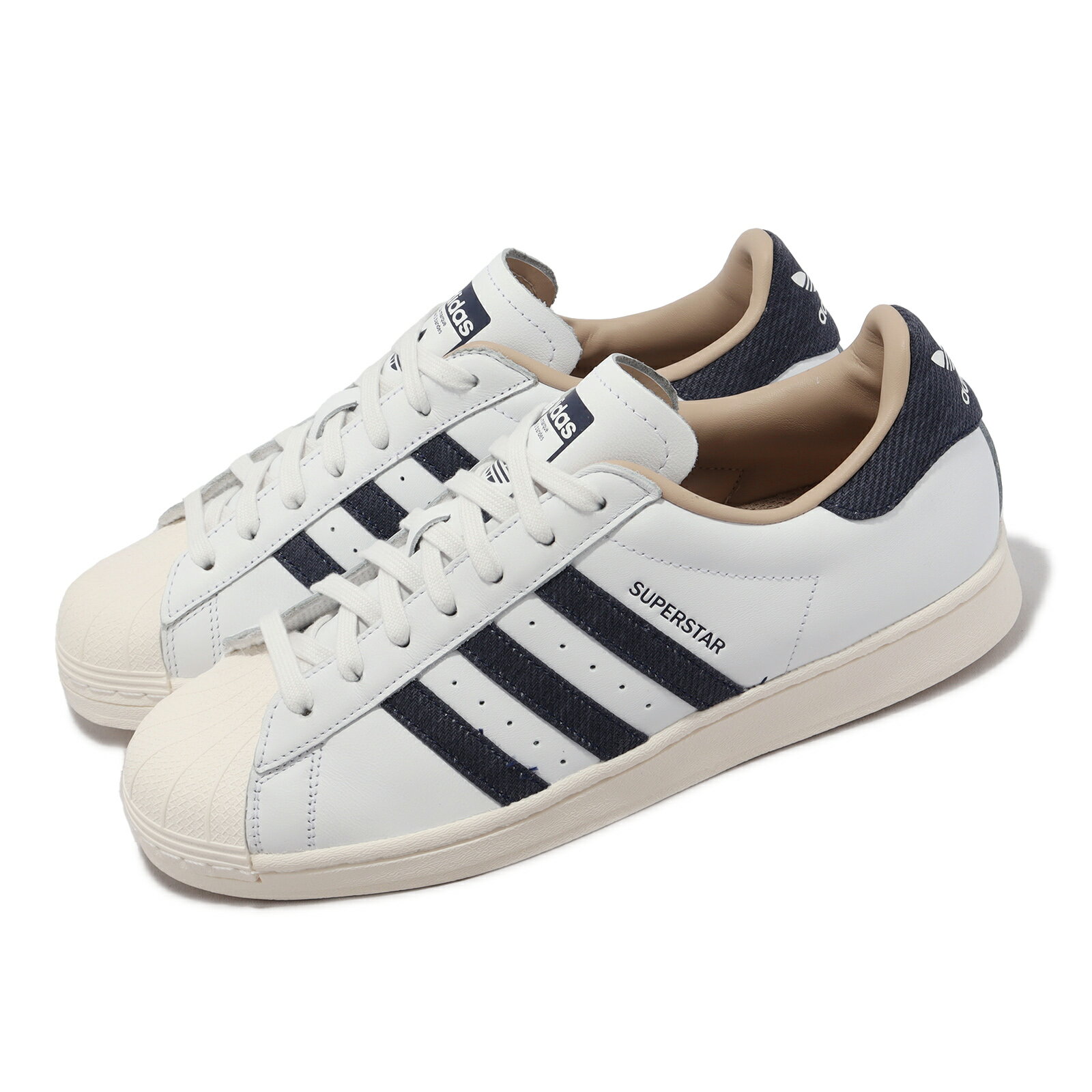 adidas 休閒鞋 Superstar 男鞋 女鞋 白 牛仔 單寧 貝殼頭 皮革 經典 三葉草 愛迪達 ID4685 | ACS跨運動 ...