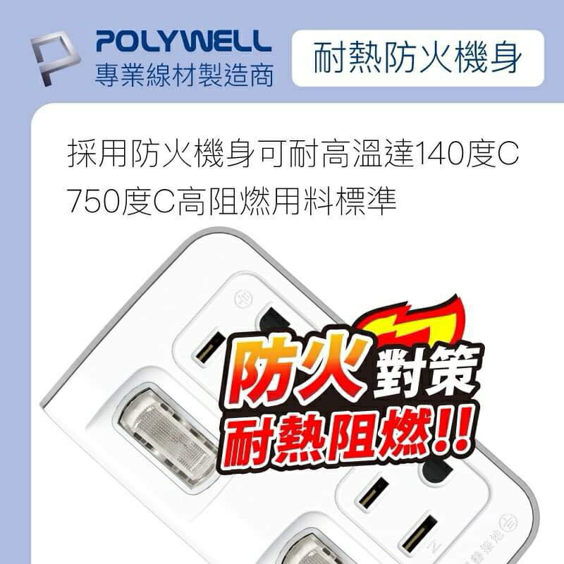 強強滾上架 POLYWELL 2切2座節能小壁插 獨立開關 3P 3P轉2P 45mm間距 台灣製造MIT 寶利威爾 | 強強滾生活市集 | 樂天市場Rakuten