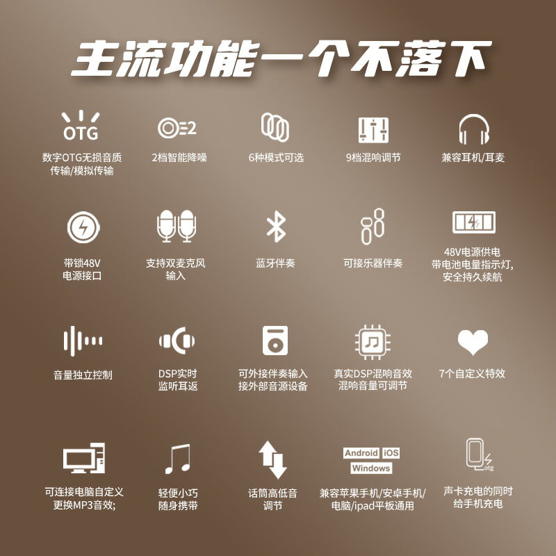 {臺灣公司貨 可打統編}ickb dbs手機聲卡唱歌直播專用戶外專業K歌麥克風外置全套設備so8 | 樂購優選 | 樂天市場Rakuten