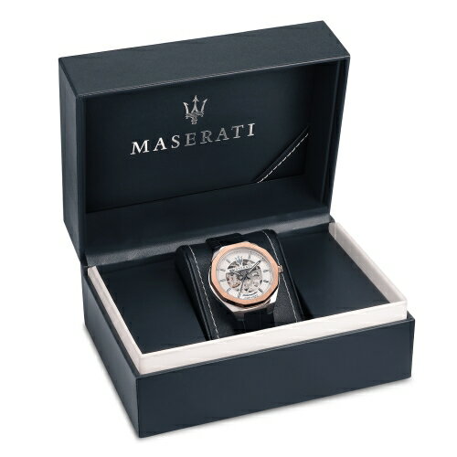 送禮首選★MASERATI 瑪莎拉蒂 STILE限量款玫瑰金鏤空機械腕錶42mm(R8821142001) 附提袋【全館優惠★APP下單天天 ...