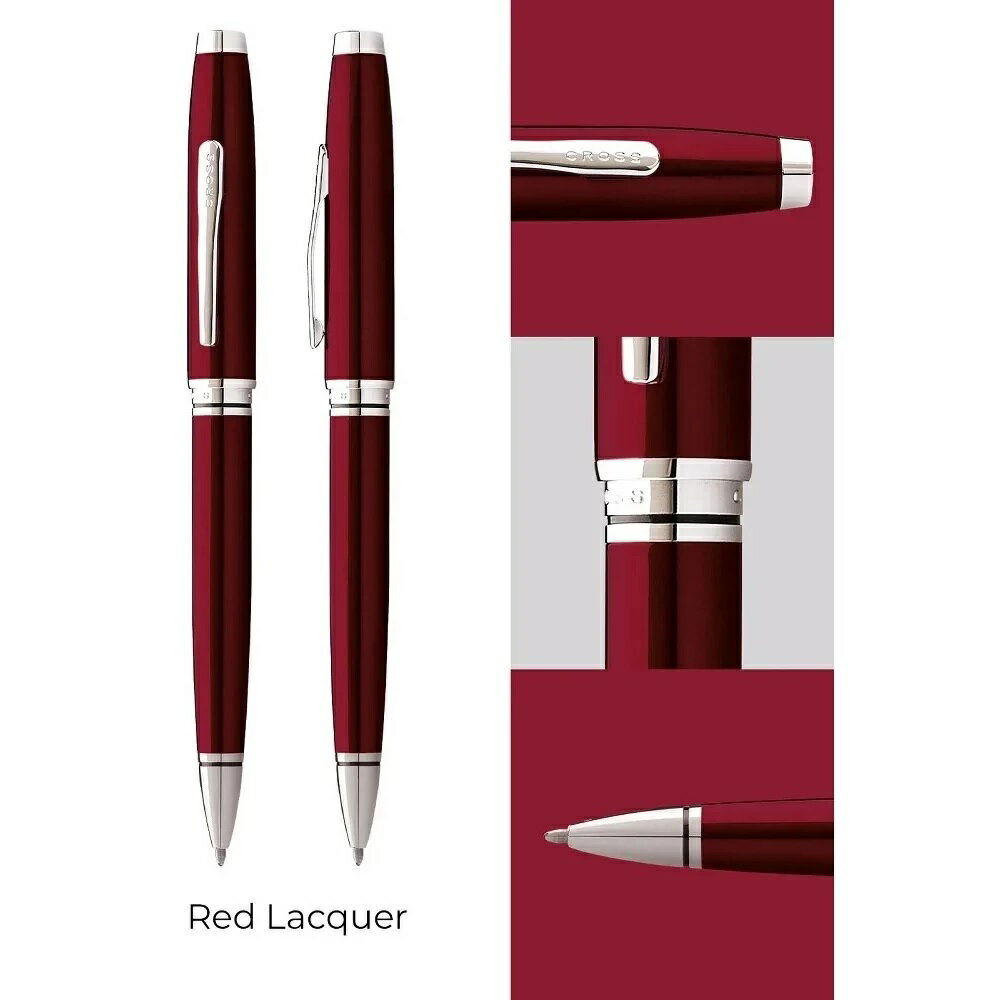高仕Cross Coventry 高雲系列 紅琺瑯亮鉻原子筆AT0662-10 | 筆殿直營店 | 樂天市場Rakuten