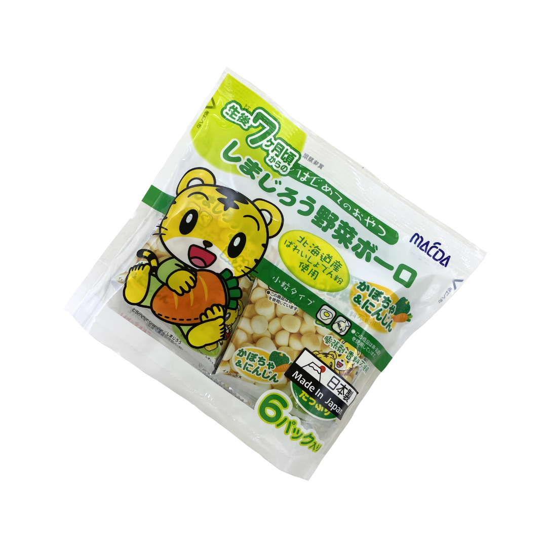 🇯🇵 日本 MAEDA 大阪前田製菓 6袋裝 巧虎 嬰兒 蛋酥 原味 72g / 野菜 60g | 東芳小舖直營店 | 樂天市場Rakuten