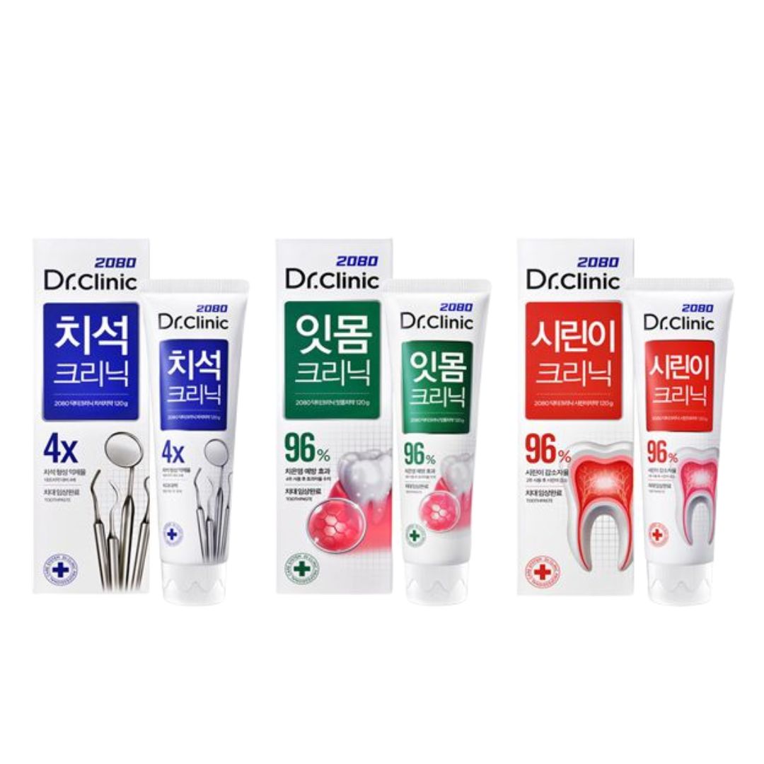 韓國 2080 Dr.Clinic 牙膏 除垢脫漬 牙齦護理 舒緩護齦 125g | 寶樂多媽咪寶貝日韓雜貨鋪 | 樂天市場Rakuten