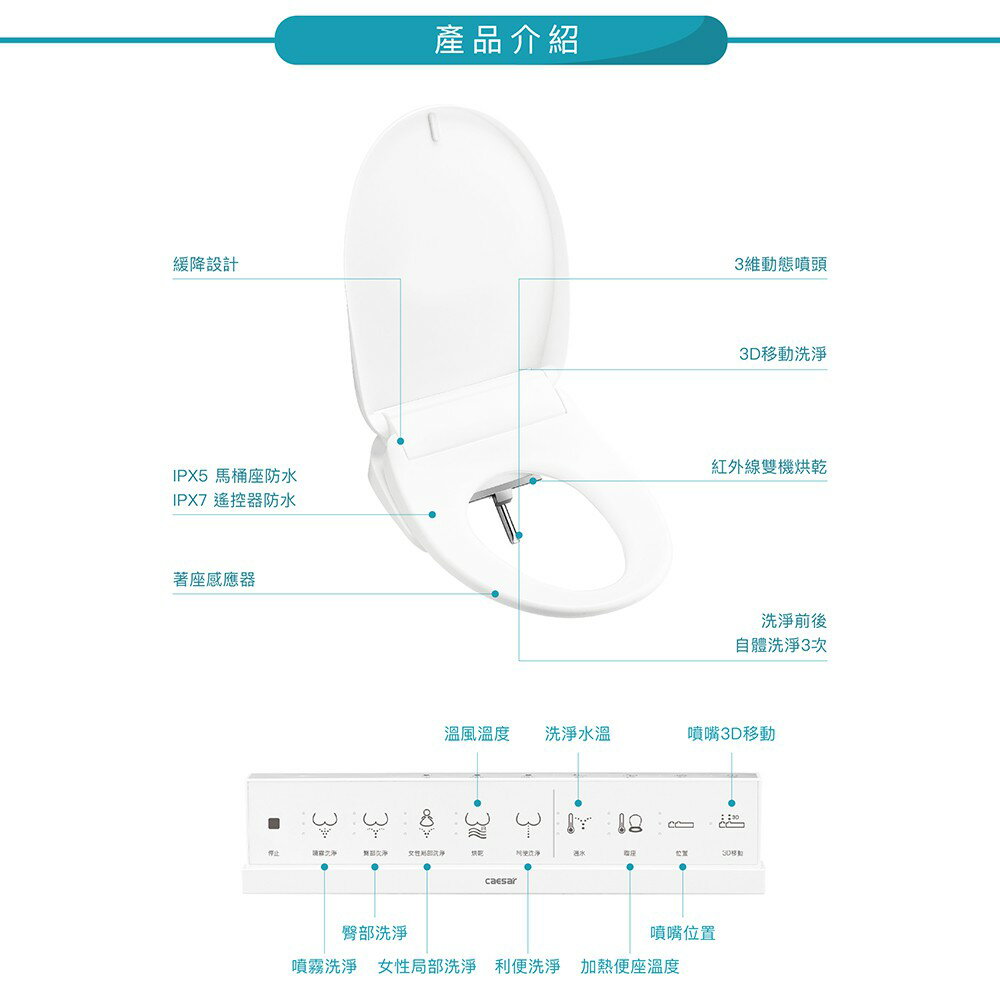 【CAESAR 凱撒衛浴】瞬熱式電腦馬桶座 TAF220 easelet 逸潔電腦馬桶座 全國唯一 全新上市NEW【領券滿額再折千10/31止】 | INFMARC | 樂天市場Rakuten