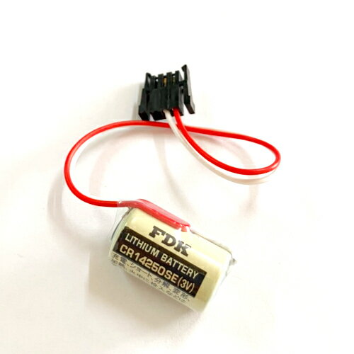 1747-BA (FDK CR14250SE)(SANYO CR14250SE)通用 3V 850mAh 2P 黑色蝴蝶接頭 不可充電PLC鋰 ...