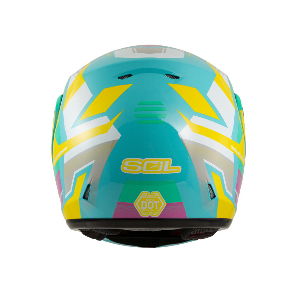 【SOL Helmets】SM-3可掀式安全帽 (原子動力_綠/白黃) ｜ SOL安全帽官方商城 | SOL Helmets | 樂天市場Rakuten