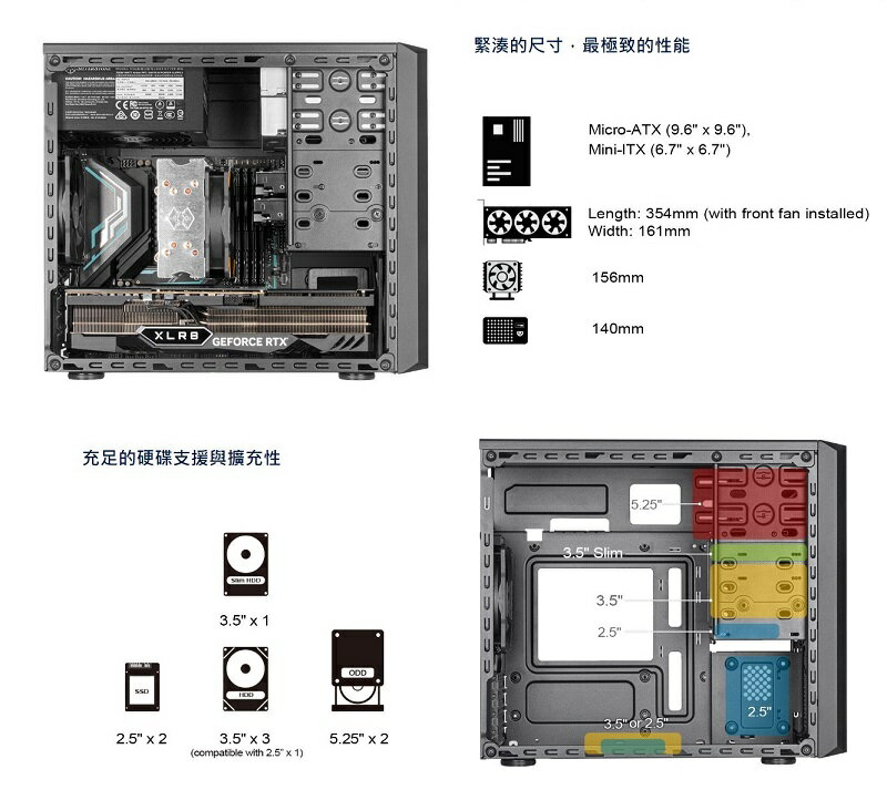 【享最高折300】SilverStone 銀欣 Fara 313 Micro-ATX 塔式機殼/SST-FA313-B | 米特3C數位 ...