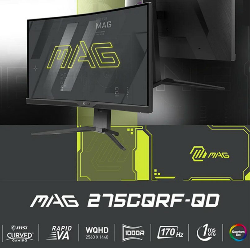 MSI微星 MAG 275CQRF-QD 27吋 曲面螢幕 VA 1ms 170Hz 量子點 螢幕 | 平價屋3C | 樂天市場Rakuten