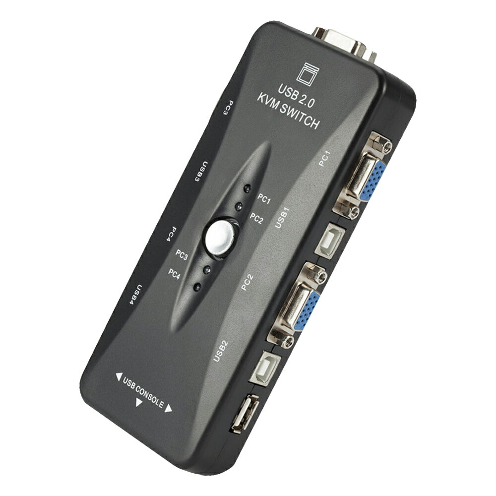 KVM-41UA KVM VGA切換器四口四進一出 一套滑鼠鍵盤控制四台電腦 即插即用 | 小婷電腦旗艦店直營店 | 樂天市場Rakuten