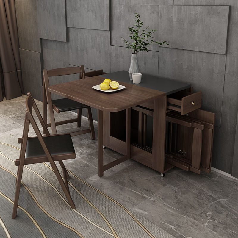 【台灣公司 可開發票】歐朗北歐可伸縮折疊巖板餐桌椅組合代簡約小戶型家用多功能飯桌子 | 豪旭國際貿易企業社 | 樂天市場Rakuten