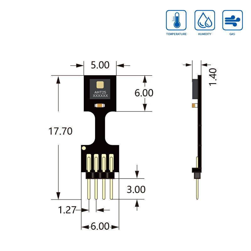 AHT25集成式溫濕度傳感器-插銷式/防水防塵/溫度補償ASAIR | 協貿國際日用品生活12館 | 樂天市場Rakuten