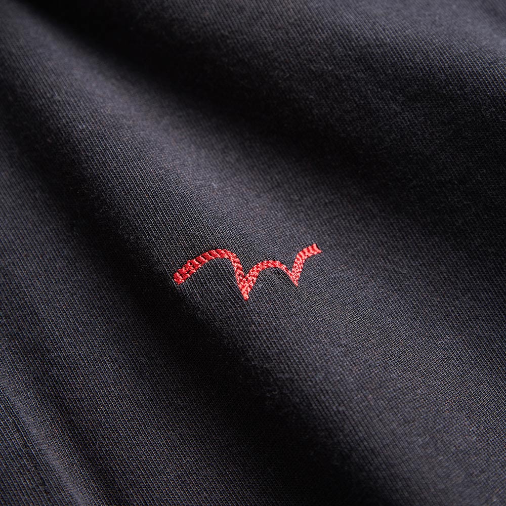 EDWIN EDGE 經典W印花長袖POLO衫-男款 黑色 | EDWIN官方旗艦店直營店 | 樂天市場Rakuten