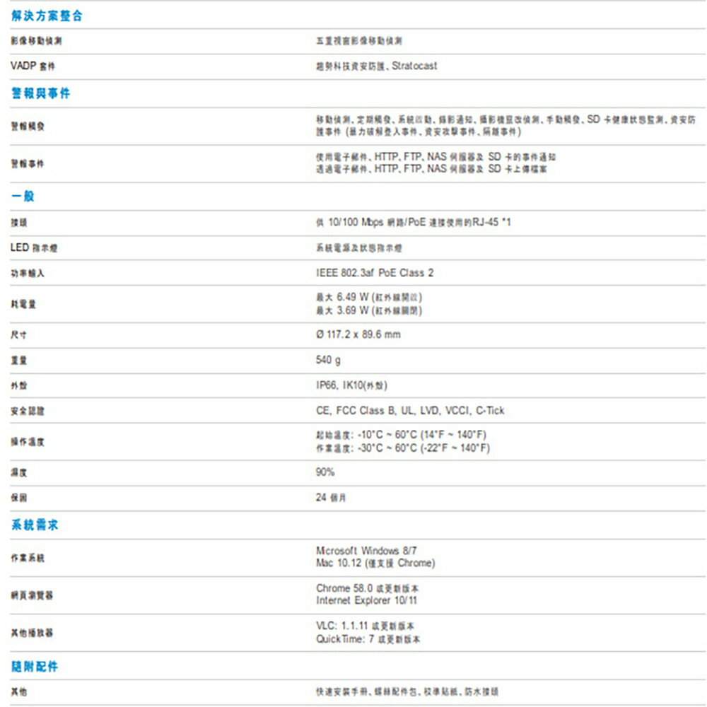 昌運監視器 VIVOTEK 晶睿 FD9380-H 500萬 H.265 智慧紅外線30M 固定式半球型網路攝影機 (新款FD9380-HV ...
