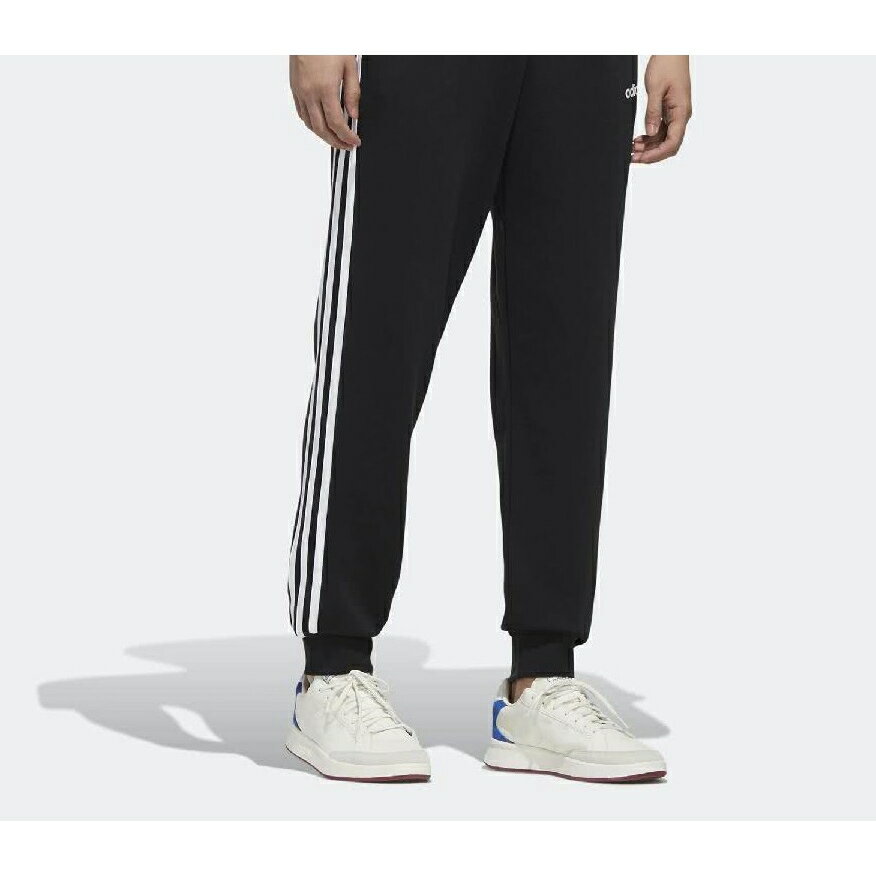 adidas 愛迪達 長褲 ESS 3 Stripes Jogger 男 錐型褲 縮口褲 基本款 黑/白 DU0468 | 新動力運動流行館 ...