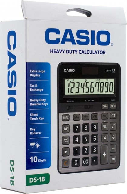 CASIO DS-1B 專業型 商務用計算機 (10位)【APP滿額下單4%點數(單一帳號最高1500點)】5/31止 | 聯盟文具直營店 ...