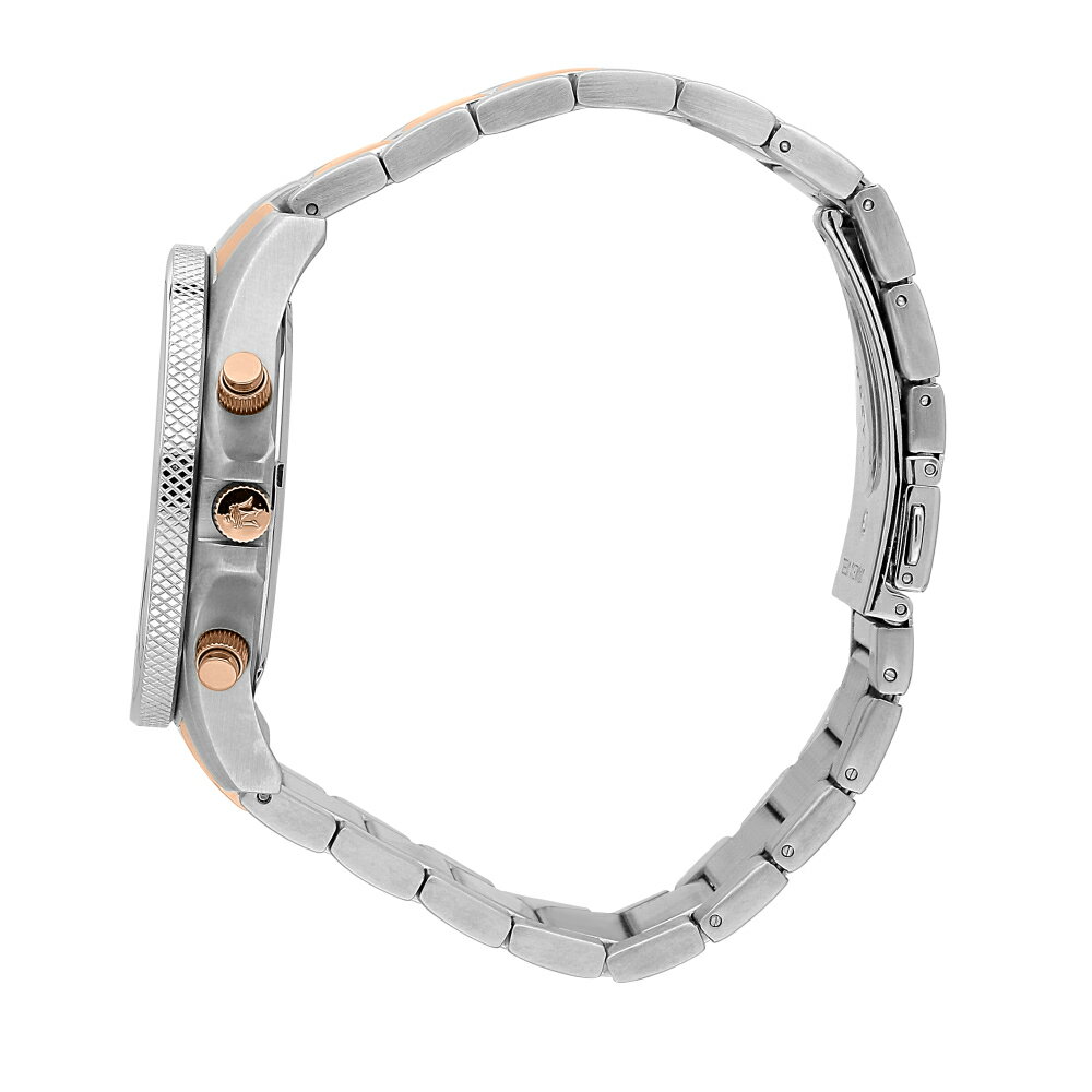 送禮首選★MASERATI 瑪莎拉蒂 SFIDA 玫瑰金三眼計時鋼帶腕錶44mm(R8873640002) 附提袋【全館滿額折價★APP下單 ...