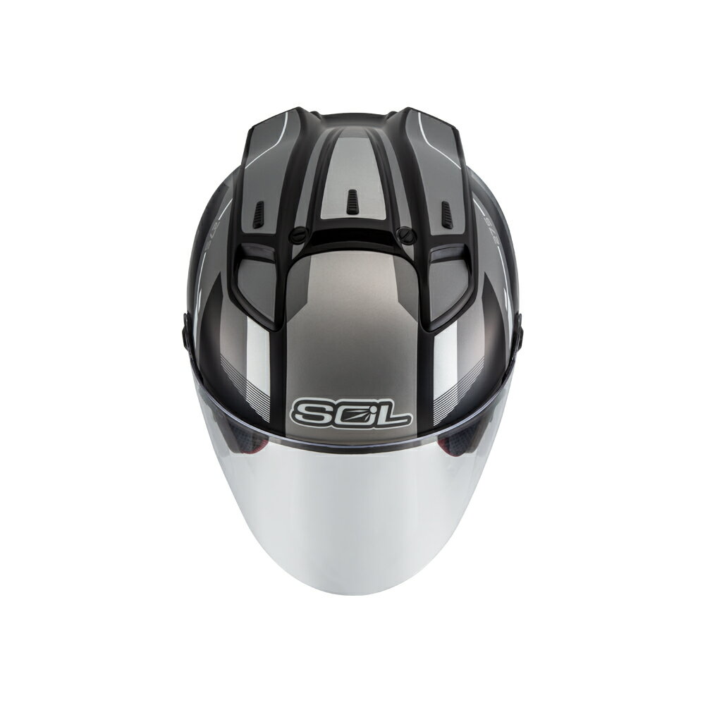 【SOL Helmets】27S開放式安全帽 (星艦_消光黑/銀) ｜ SOL安全帽官方商城 | SOL Helmets | 樂天市場Rakuten