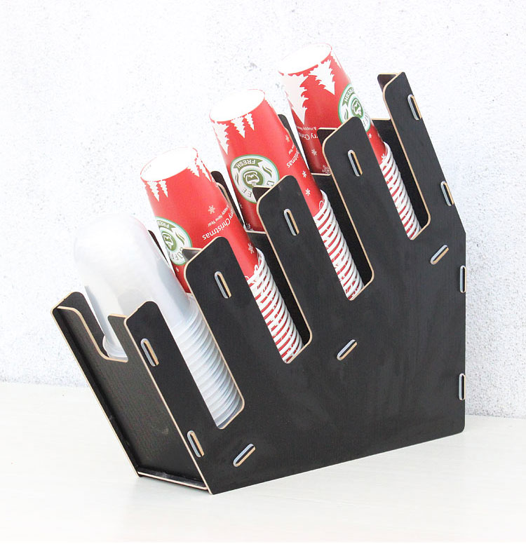 紙杯收納架 桌面一次性創意杯架 奶茶店取拖器收納盒 置物架杯子架子【不二雜貨】 | 不二雜貨直營店 | 樂天市場Rakuten