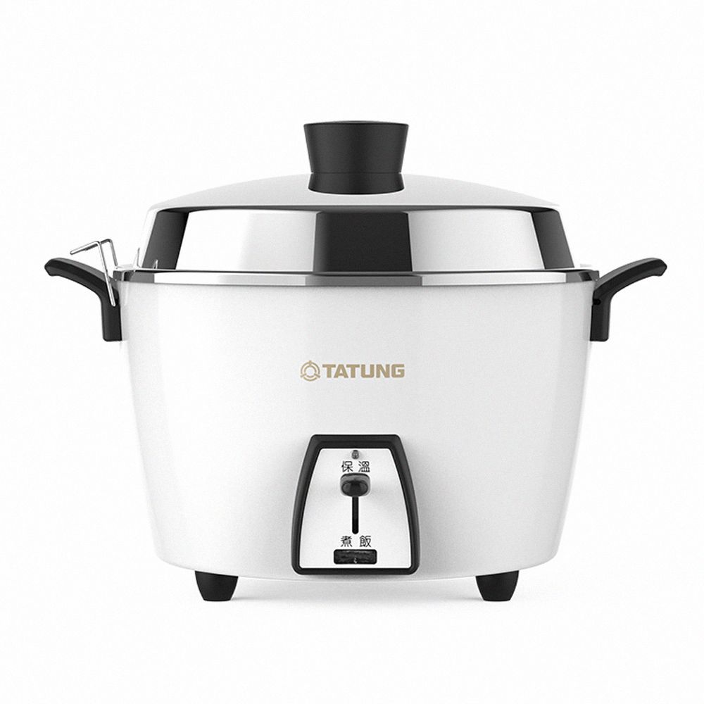 【TATUNG 大同】6人份不鏽鋼配件電鍋-經典白 (TAC-06L-MCW)｜附內鍋、蒸盤 | 有購豐數位生活館直營店 | 樂天市場Rakuten