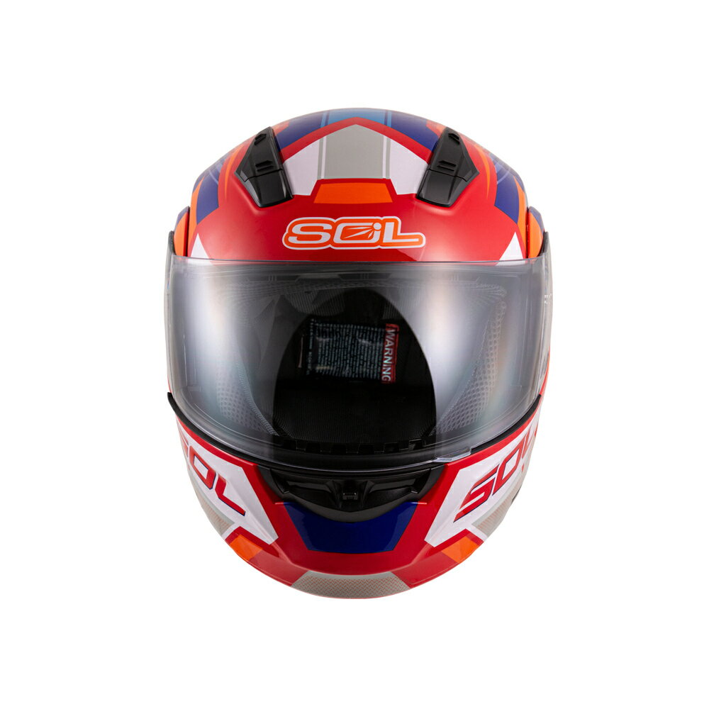 【SOL Helmets】SM-3可掀式安全帽 (原子動力_紅/藍橘) ｜ SOL安全帽官方商城 | SOL Helmets | 樂天市場Rakuten
