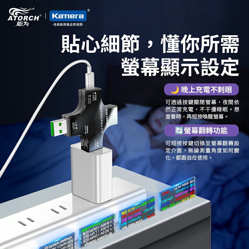 ATORCH 炬為 電壓電流功率 測試儀 PD快充 十字型 充電監測 (UC96) | 佳美能KAMERA旗艦館直營店 | 樂天市場Rakuten
