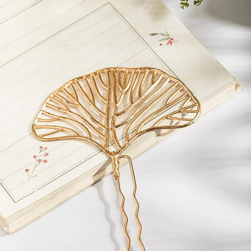 古風發簪中國風簪子銀杏葉發飾漢服頭飾精美葉脈禮物新中式頭飾 | 威吉優品 | 樂天市場Rakuten