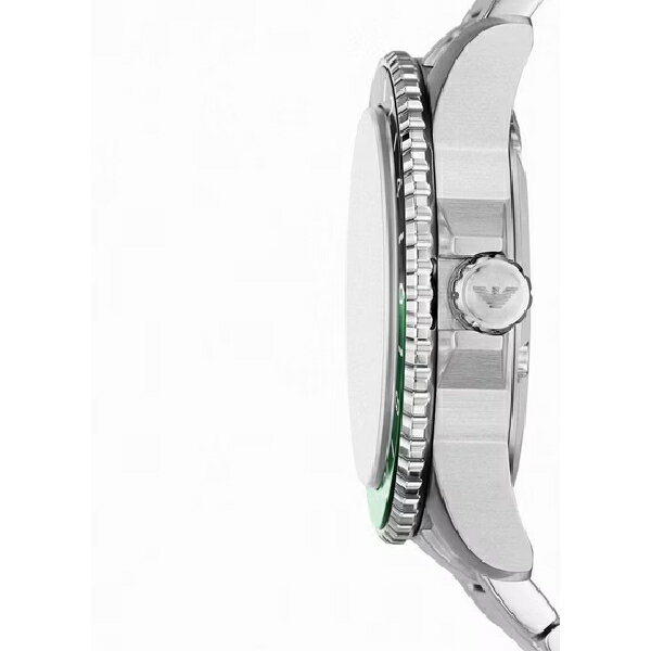 EMPORIO ARMANI 亞曼尼 Diver系列 AR11589 AR11黑綠風格GMT手錶 42MM｜樂天全館特惠中★指定刷卡回饋10% ...