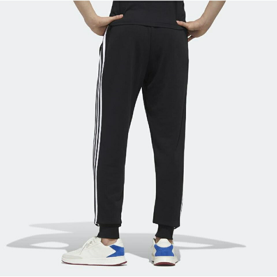 adidas 愛迪達 長褲 ESS 3 Stripes Jogger 男 錐型褲 縮口褲 基本款 黑/白 DU0468 | 新動力運動流行館 ...