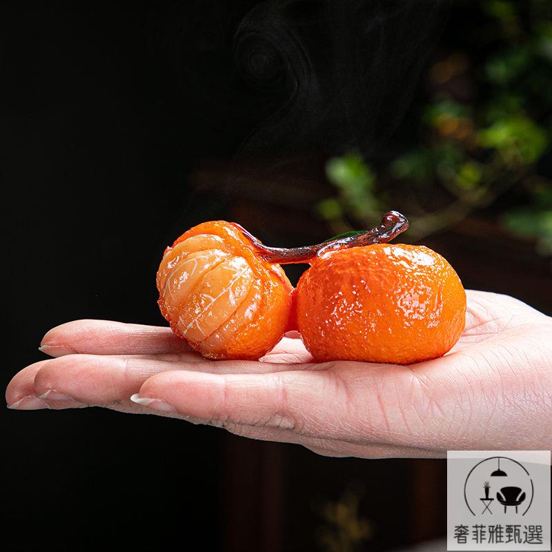 茶具 茶盤 附發票 大吉大利變色橘子茶寵物擺件可養環保樹脂茶桌茶具茶盤茶玩小配件 PDD-175快速出貨 公司貨 | 奢菲雅 | 樂天市場Rakuten