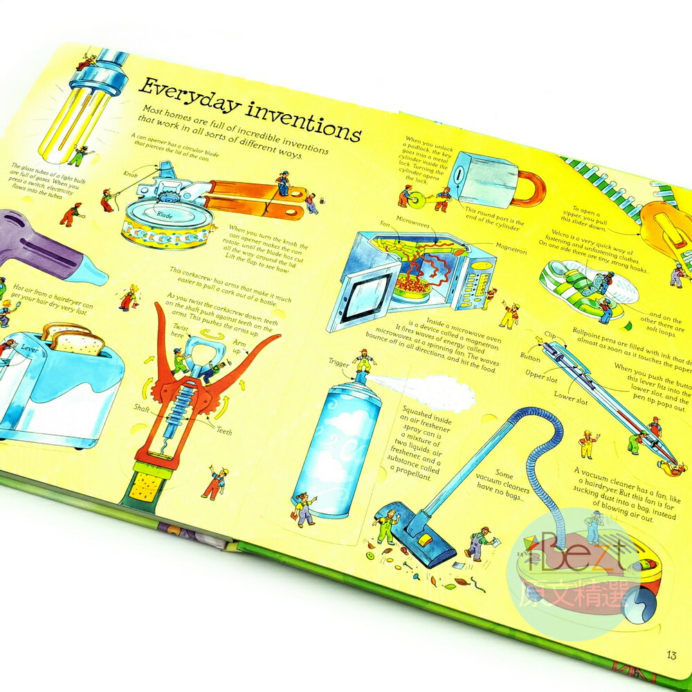 Usborne See Inside How Things Work | 原文 | 翻翻 | 百科 | 知識 | 工程 | 機械 | 工程 ...