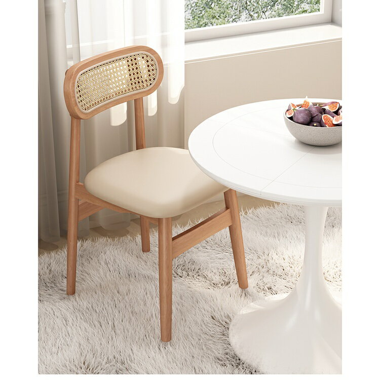 《CHAIR EMPIRE》CH010北歐實木藤編椅/實木藤椅北歐休閒椅/實木靠背椅/北歐實木靠背椅/北歐餐廳椅/網美拍照/藝術攝 | 帝國 ...