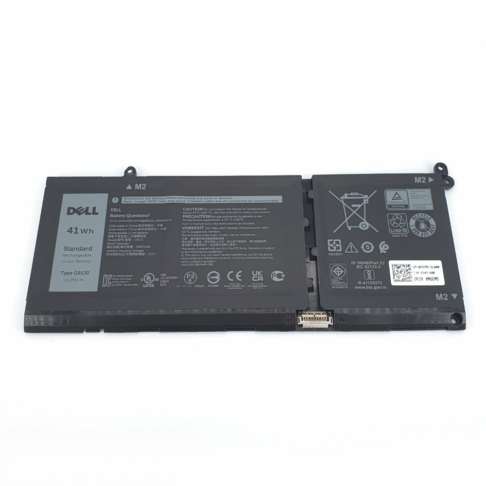 DELL G91J0 41Wh 電池 Inspiron 13 5310 14 5410 5415 5418 5425 15 3510 3511 ...