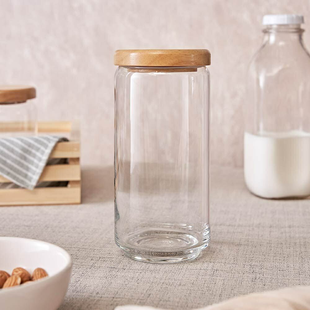 Ocean 木蓋儲物罐 保鮮罐 置物罐 收納罐 五種尺寸 325~1000ml 金益合Drink eat | 金益合玻璃器皿 | 樂天市場 ...