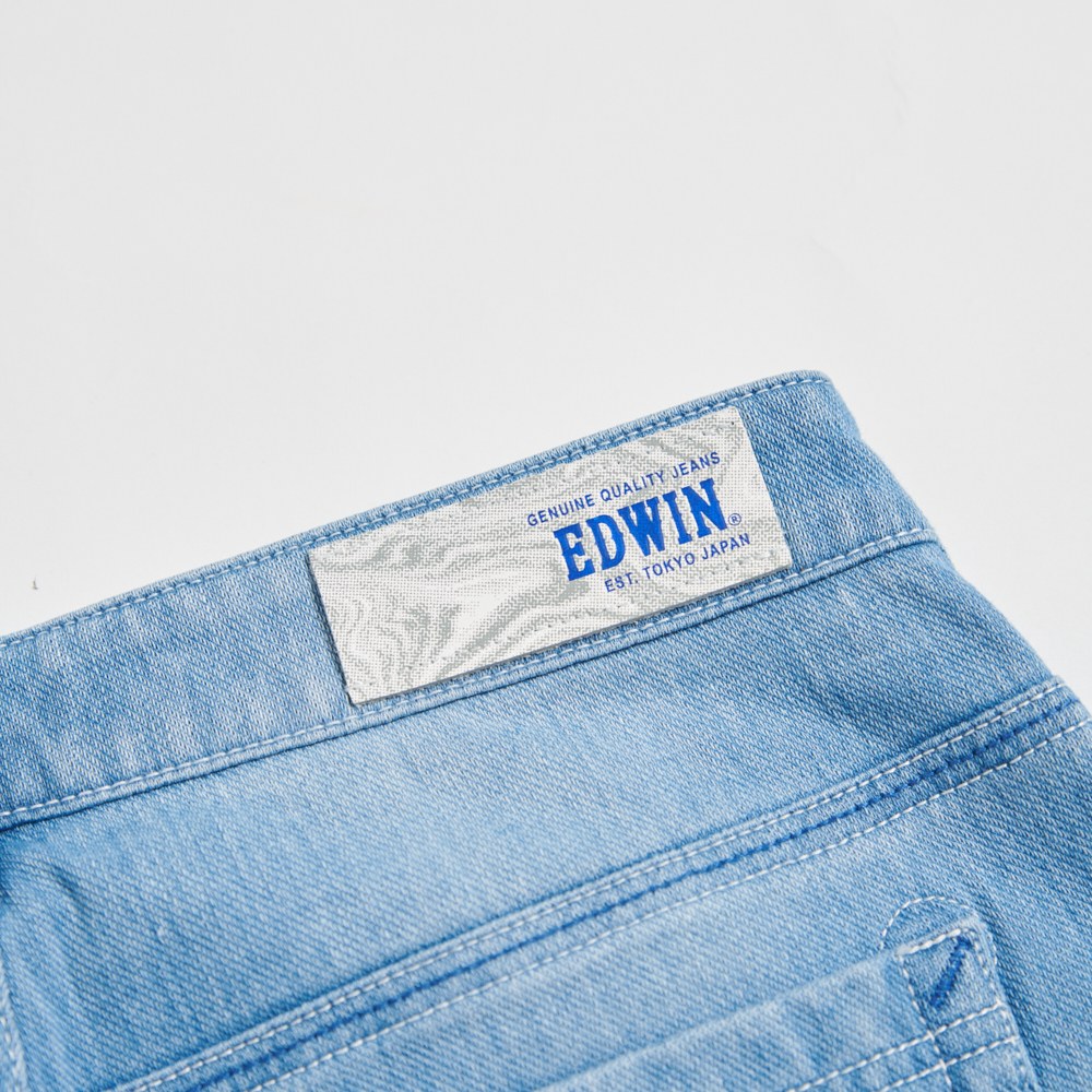 EDWIN EDGE x JERSEYS 迦績 超彈力丹寧錐形牛仔褲-女款 石洗藍 | EDWIN官方旗艦店直營店 | 樂天市場Rakuten