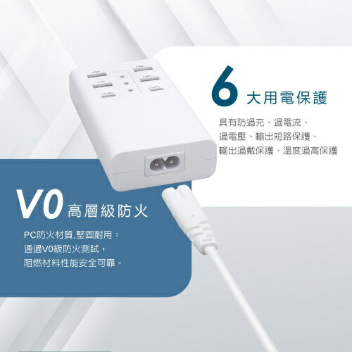 RASTO 30W智慧分流六孔4A2C快速充電器 RB50【愛買】 | 愛買線上購物直營店 | 樂天市場Rakuten