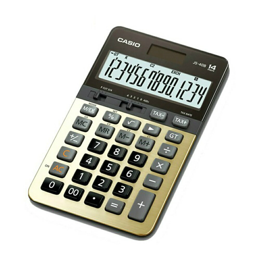 CASIO JS-40B 頂級輕巧型 計算機 (14位) | 聯盟文具直營店 | 樂天市場Rakuten