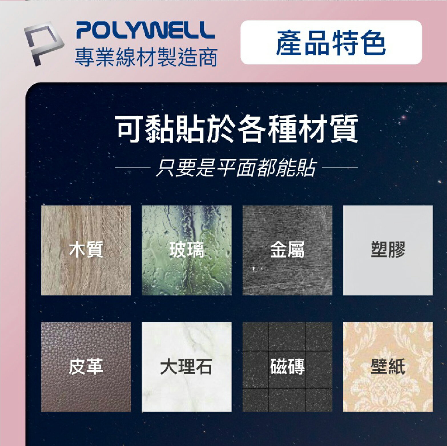 POLYWELL 矽膠 集線器 理線器 整線器 走線槽 4孔 6孔 3M 背膠 適用 7mm 以下線材【299免運領券再享折扣】 | 3C共和國直營店 | 樂天市場Rakuten
