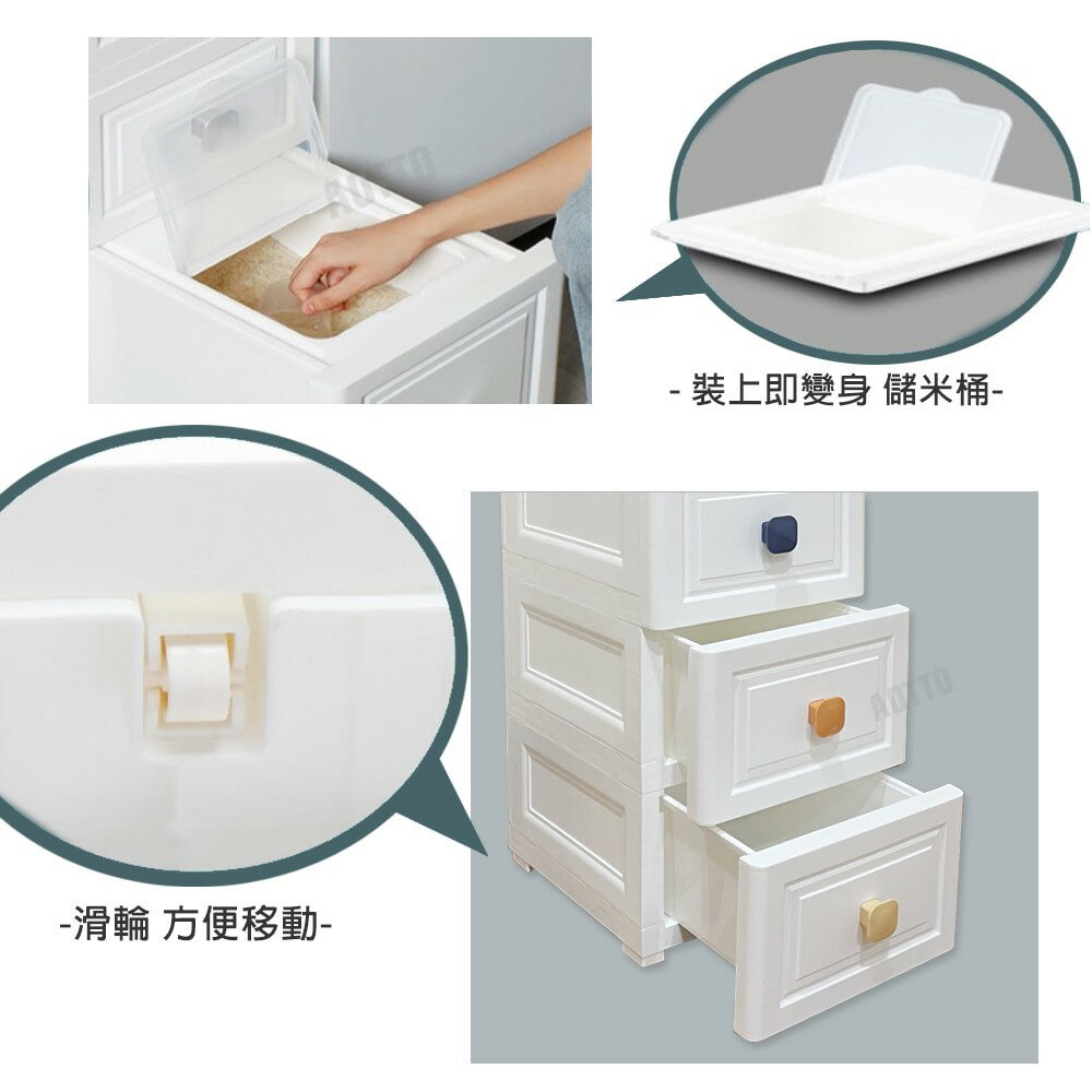 【AOTTO】30面寬五層抽屜收納櫃/夾縫櫃 附輪 繽紛糖果配色 (送量杯/米桶蓋) | AOTTO創意家居 | 樂天市場Rakuten