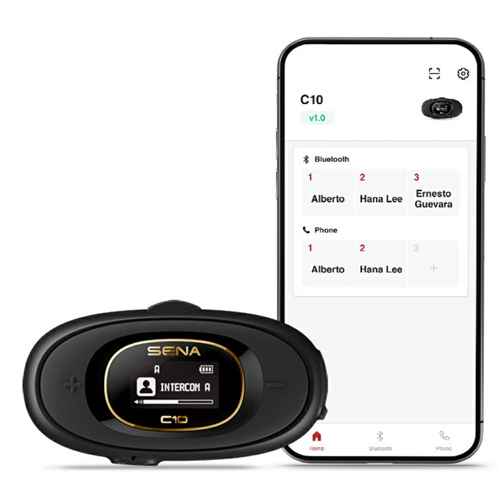 SENA C10 安全帽藍牙耳機 支援四人對講 LCD螢幕 多工混音 16小時續航力 耀瑪騎士機車部品 | 耀瑪騎士生活館直營店 | 樂天市場Rakuten