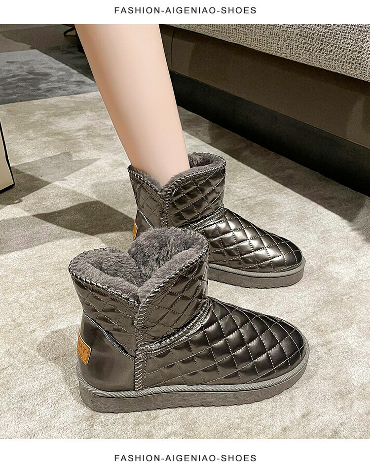 FB4096 冬季百搭新款加絨洋氣保暖雪地靴 | 寶貝小站時尚百貨生活館 | 樂天市場Rakuten